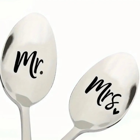 Dining | Nwt Mr Mrs Coffee Spoons | Poshmark